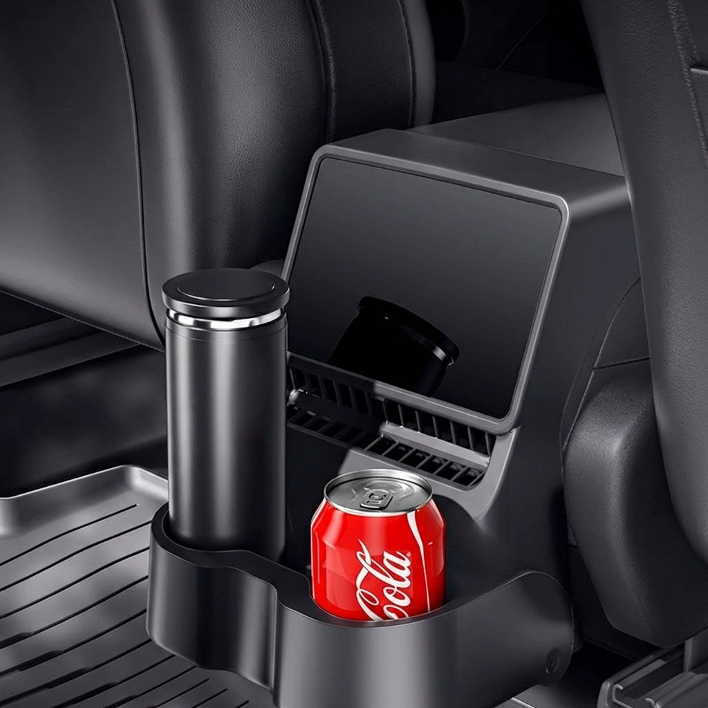 Rotatable Rear Seat Cup Holder for Tesla Model 3/Y - 150° Swivel Design